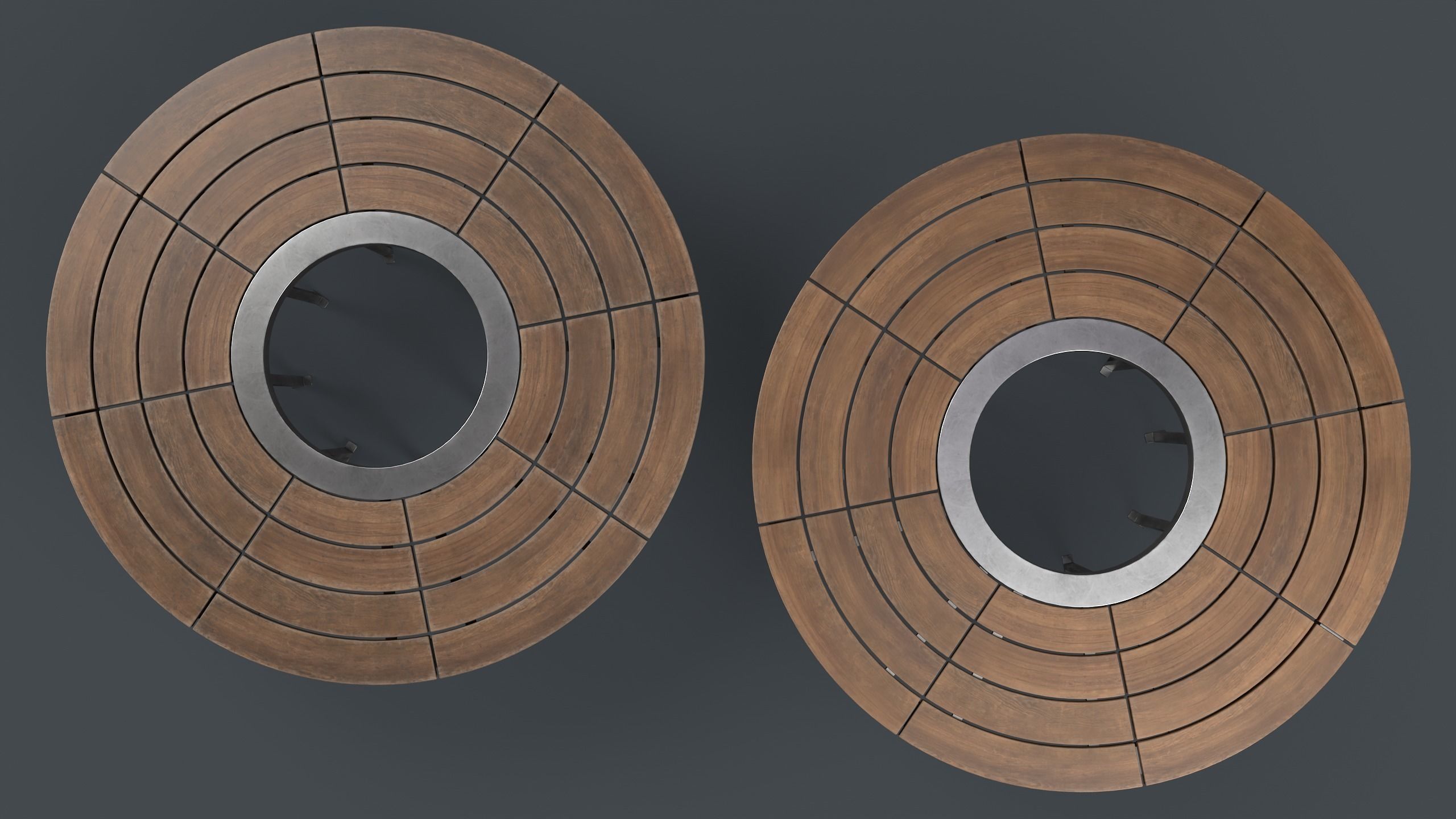 3D model Modern Outdoor Bench 103 PBR Game Ready VR / AR / low-poly ...