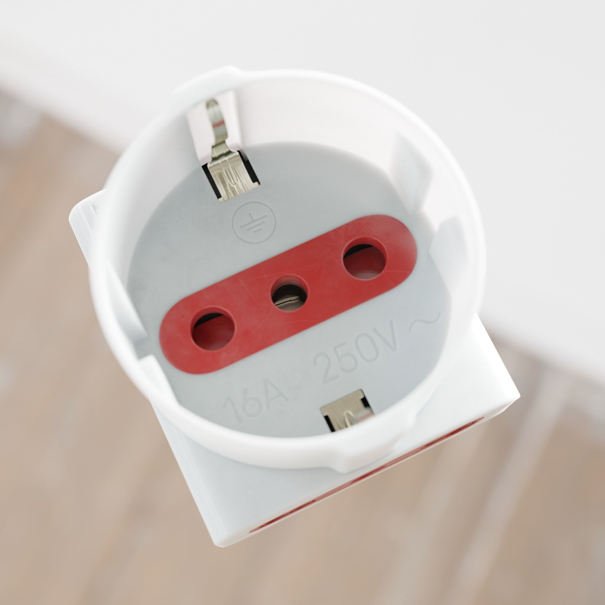 European - Italian wall plug adapter free 3D model | CGTrader