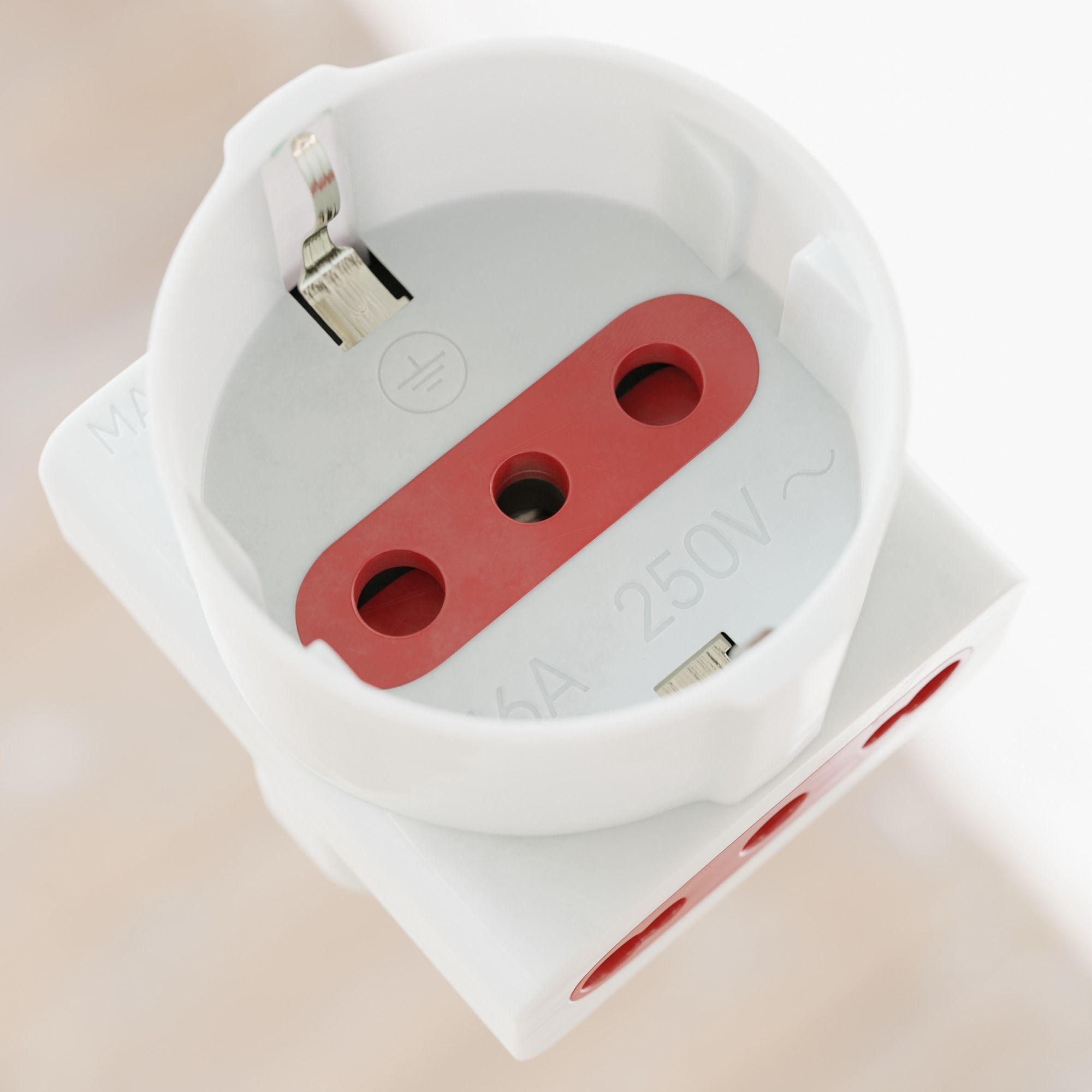 European - Italian wall plug adapter free 3D model | CGTrader