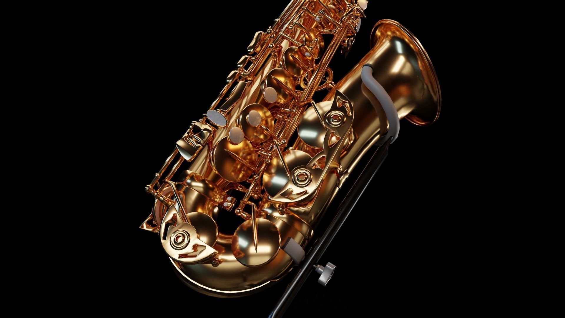 3D model Alto Saxophone - Yamaha YAS-280 - DMAXDesigns VR / AR / low ...