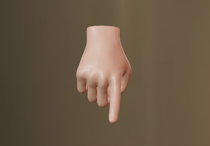 Pointing Hand 3D model 3D model | CGTrader