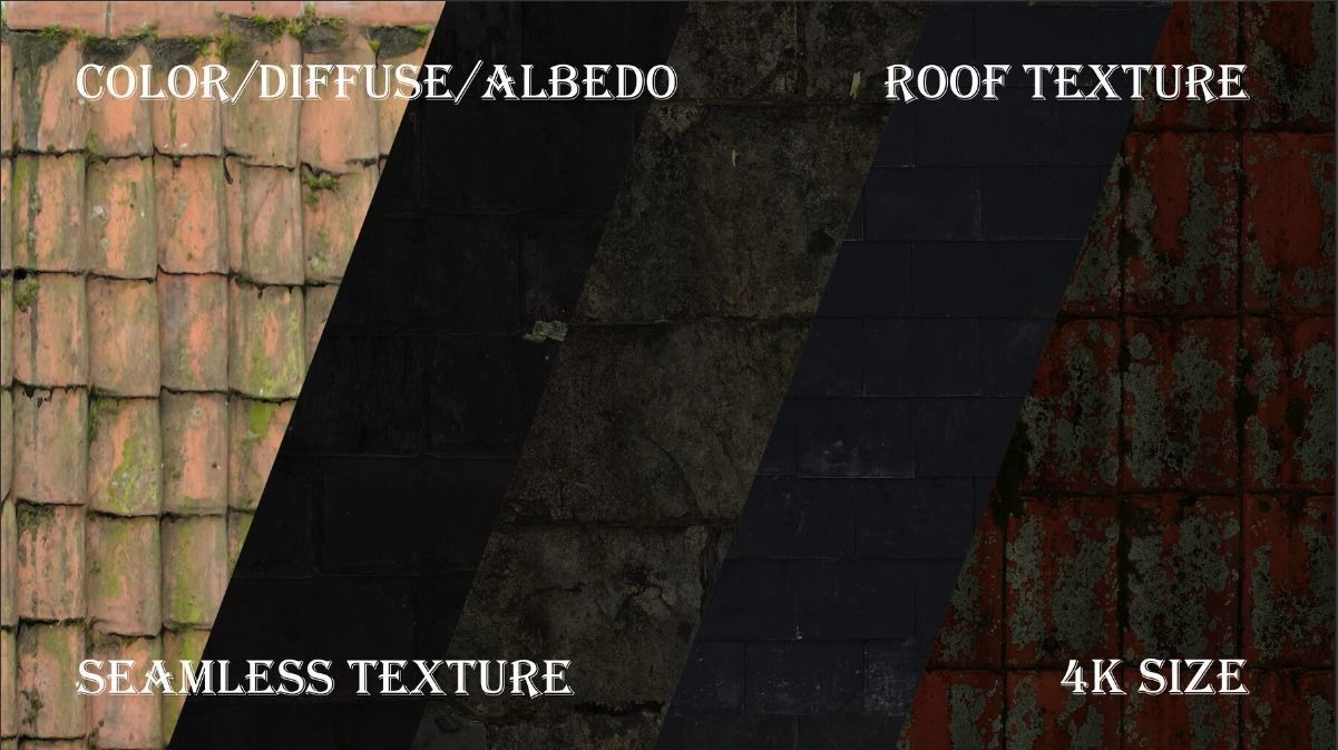 Roof Texture 4k PNG JPG PSD TIFF TGA BMP Texture Texture | CGTrader