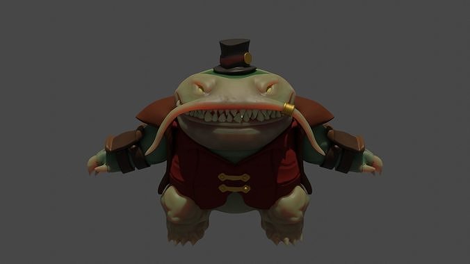 Tahm Kench 3D model | CGTrader