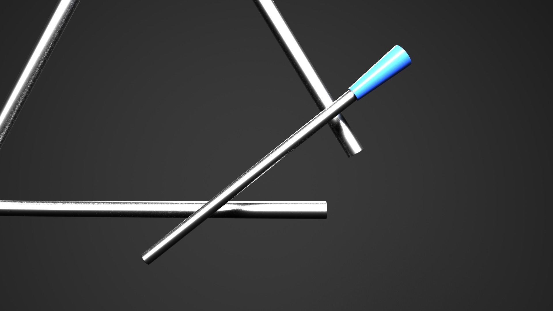 Triangle Percussion Instrumental 3D model | CGTrader