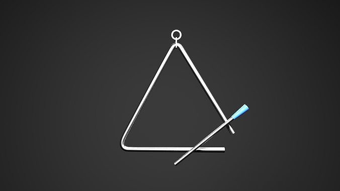 Triangle Percussion Instrumental 3D model | CGTrader