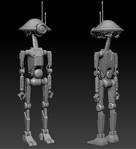Pit Droid Articulation One12 Scale 3D files 3D model 3D printable ...