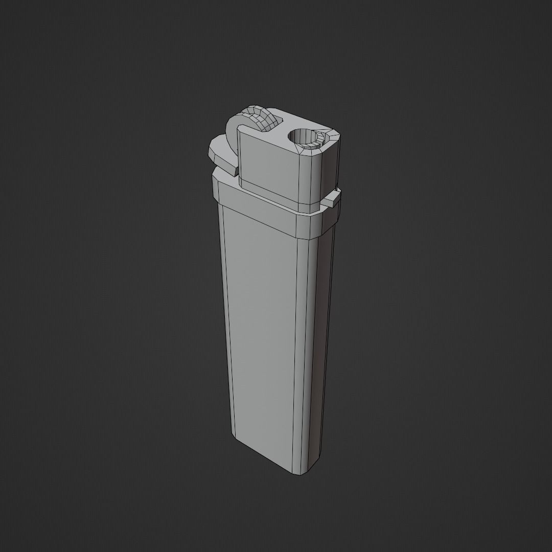 Low-poly Lighter free VR / AR / low-poly 3D model | CGTrader