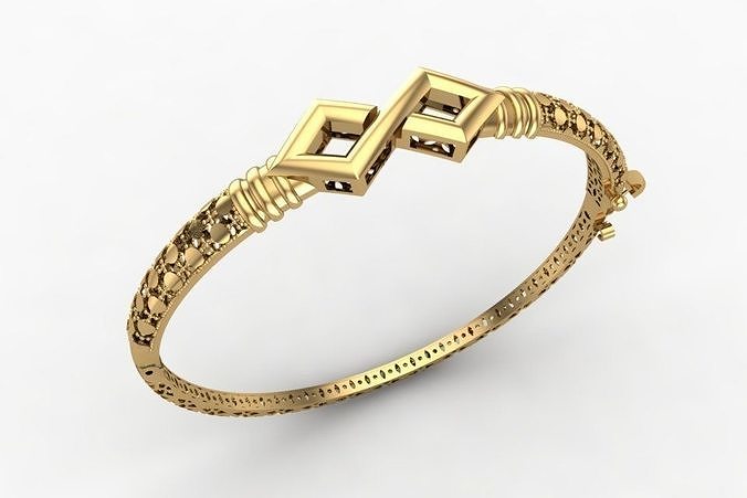 Gold Bracelet 16 3D model 3D printable | CGTrader