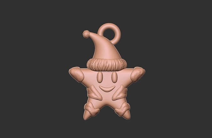 christmas star ornament pentant decoration 3D model 3D printable | CGTrader