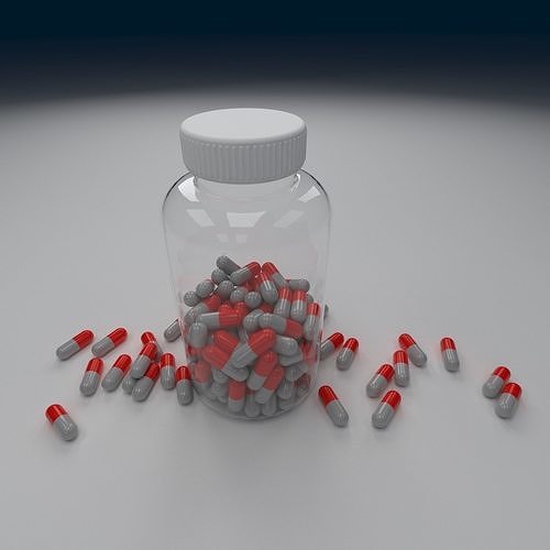 capsule medicine 3D model | CGTrader