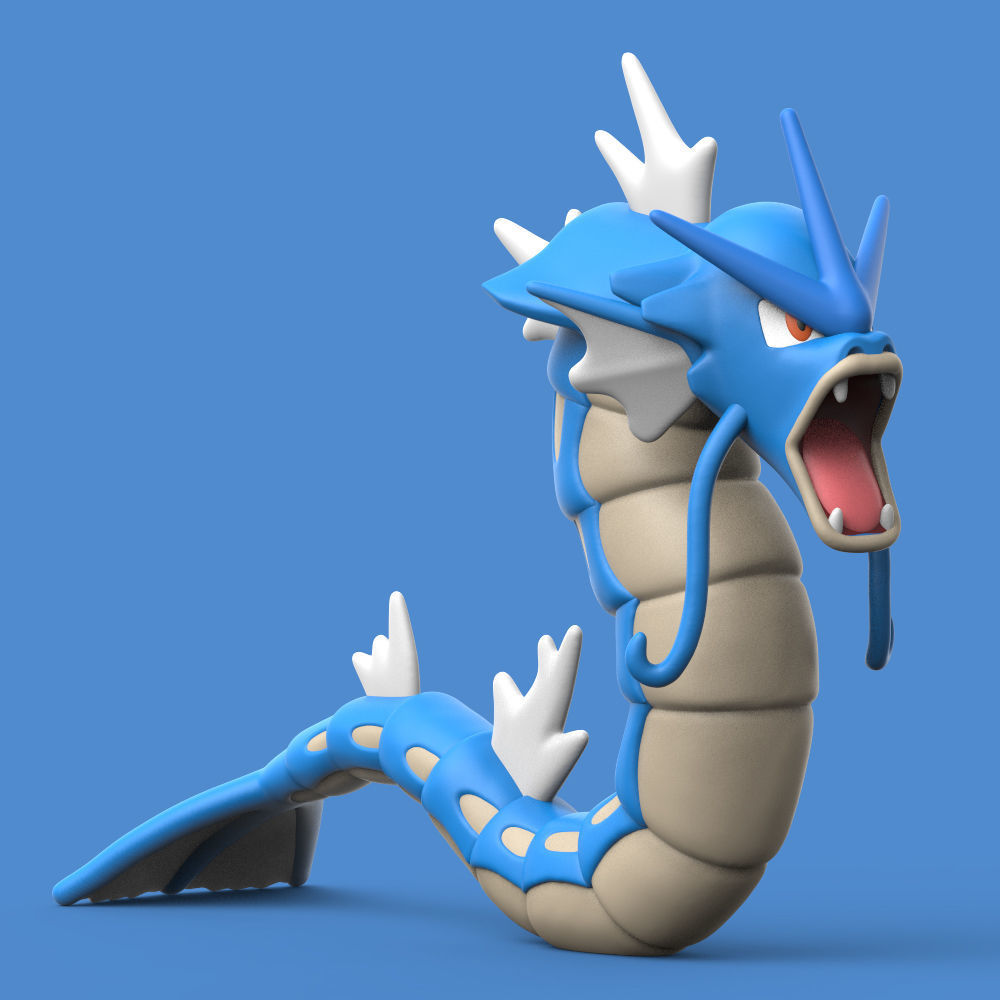 Pokemon Gyarados 3D model 3D printable | CGTrader