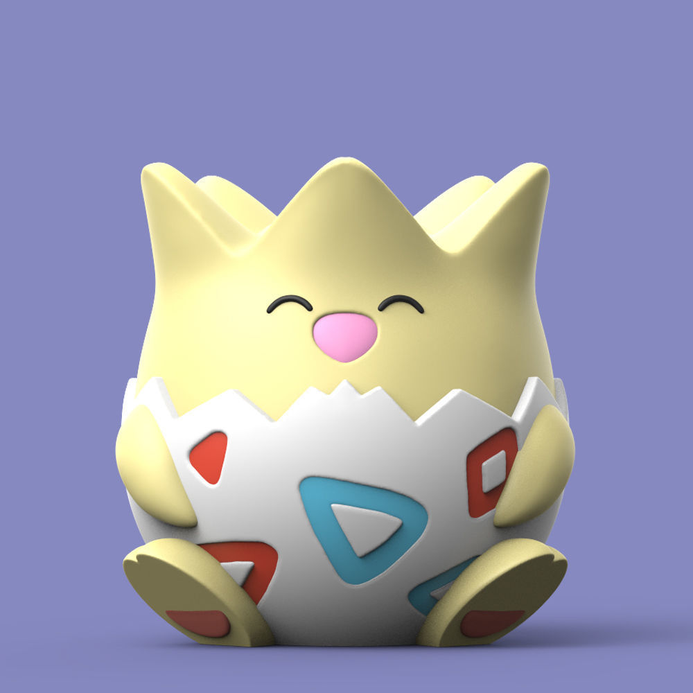 Pokemon Togepi EASY PRINT NO SUPPORT 3D model 3D printable | CGTrader