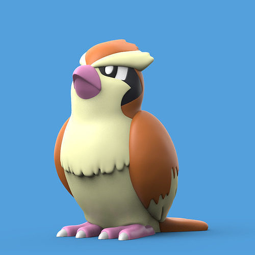 Pokemon Pidgey EASY PRINT NO SUPPORT 3D model 3D printable | CGTrader