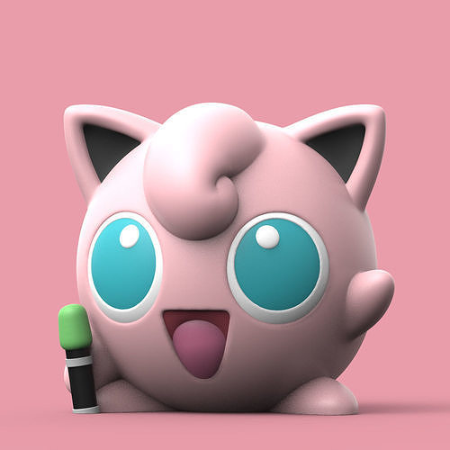 Pokemon Jigglypuff EASY PRINT NO SUPPORT 3D model 3D printable | CGTrader