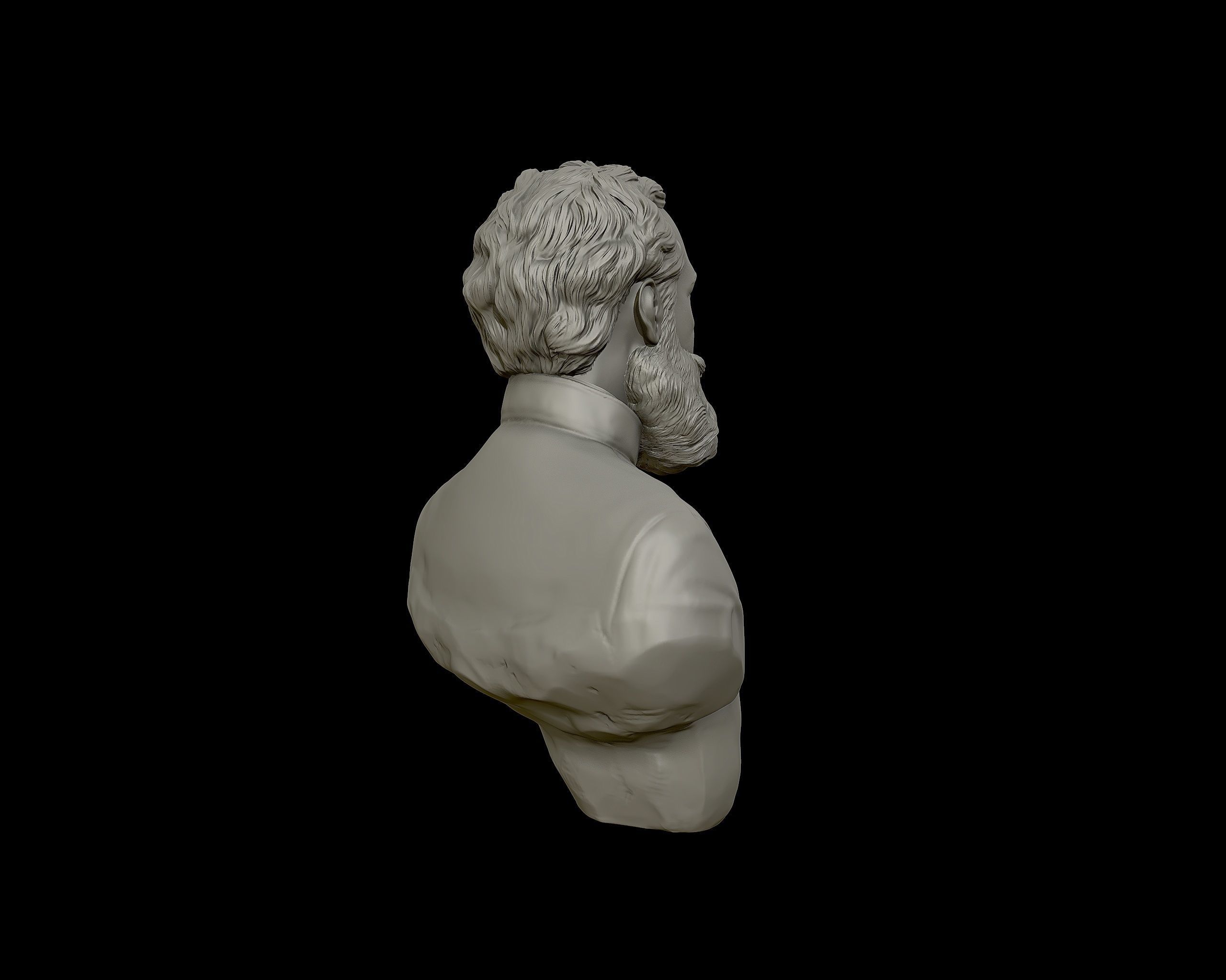 General Wade Hampton III bust sculpture 3D model 3D printable | CGTrader