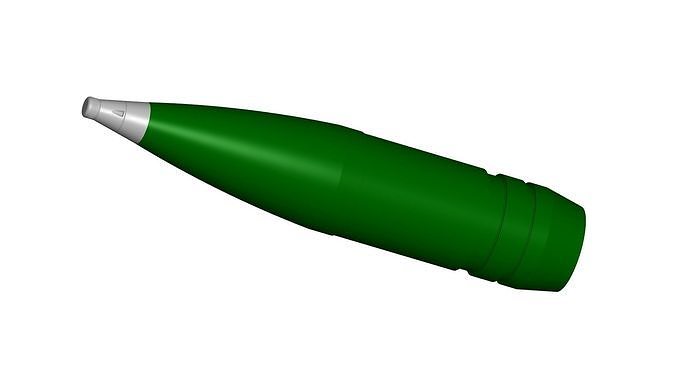 100 mm mortar rocket 3D model | CGTrader