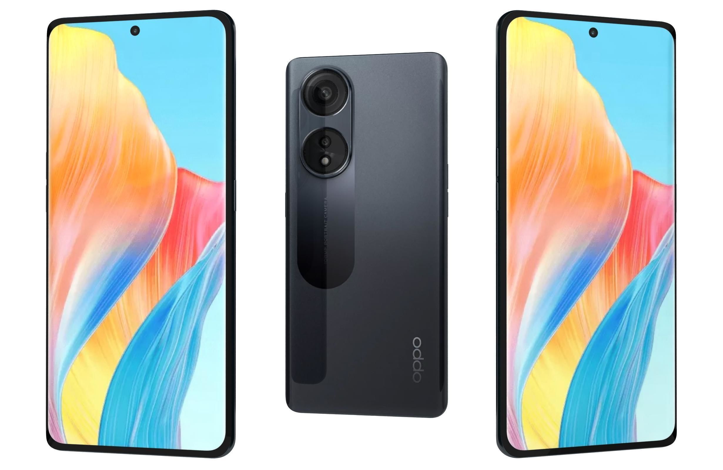 OPPO A1 Pro Black 3D model | CGTrader
