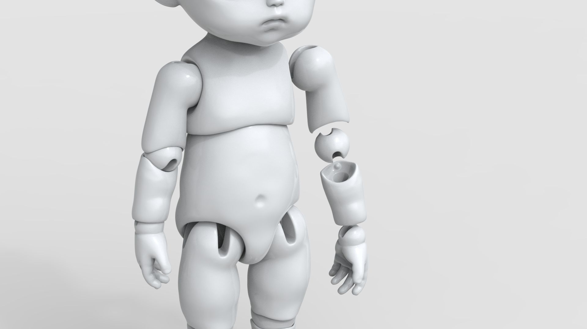 BJD doll Mina ball joint doll 3D model 3D printable | CGTrader