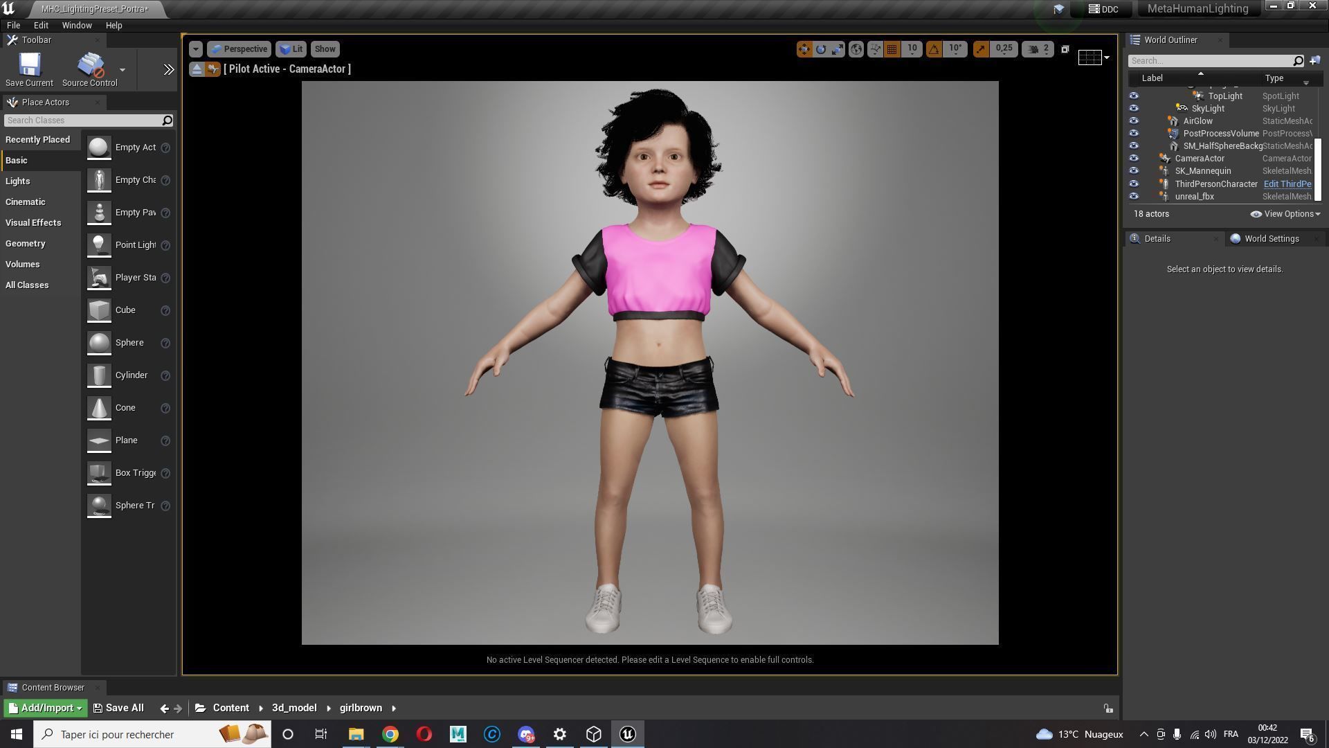 3D model Realistic Girl child VR / AR / low-poly | CGTrader