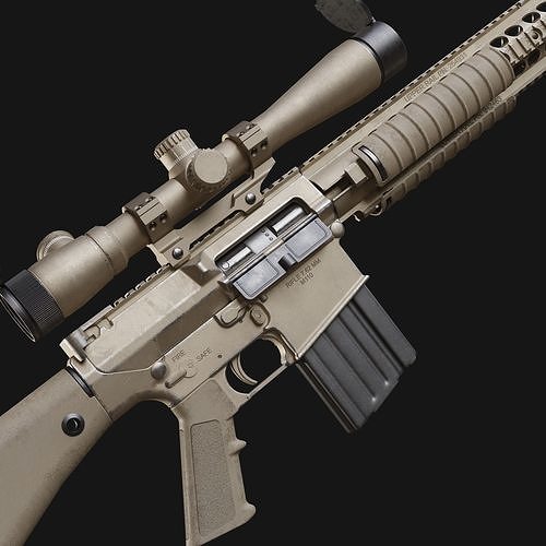 3D model M110 SASS VR / AR / low-poly | CGTrader