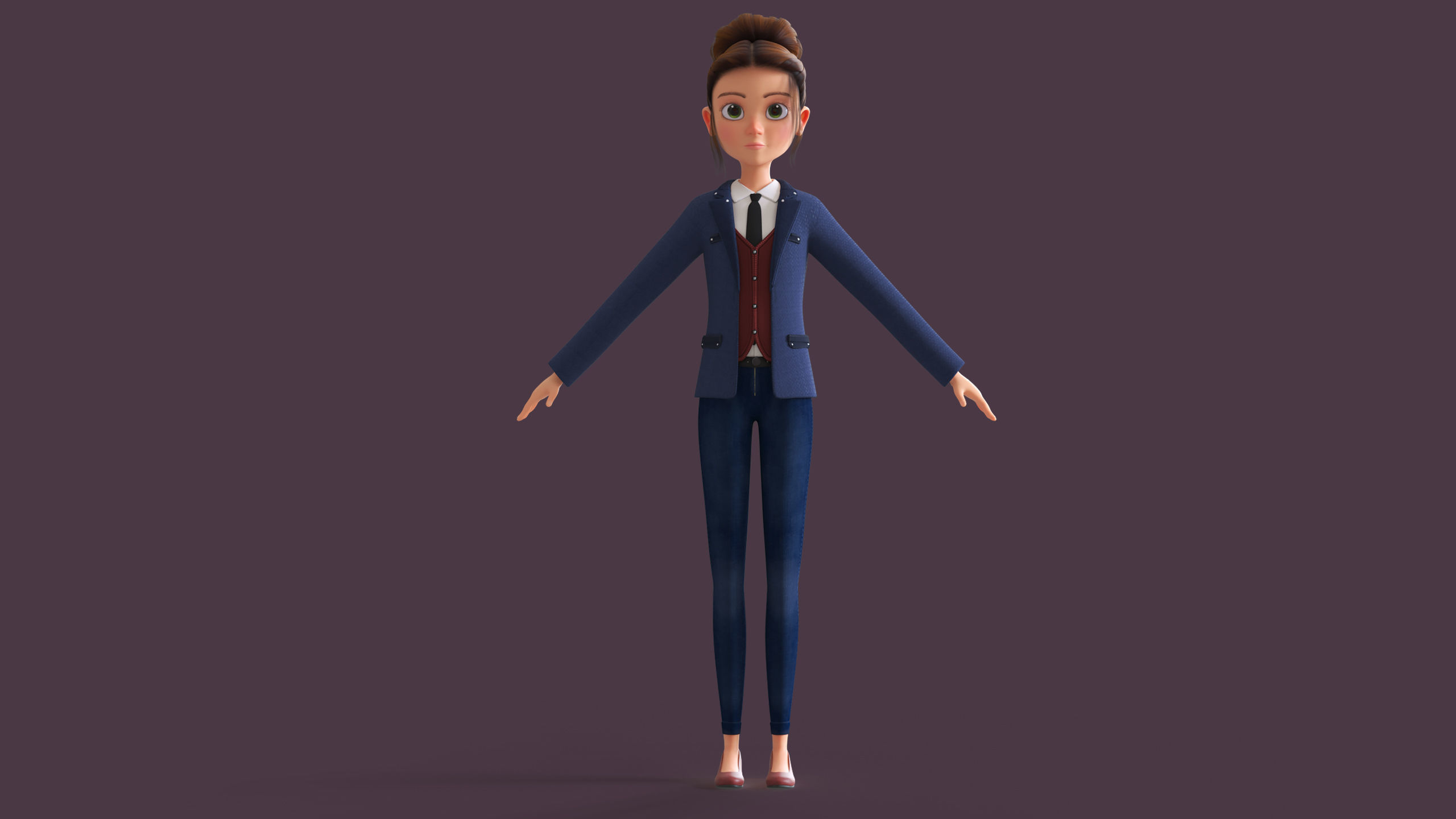 CARTOON MOTHER 3 - Rigged WOMAN 3D model rigged | CGTrader