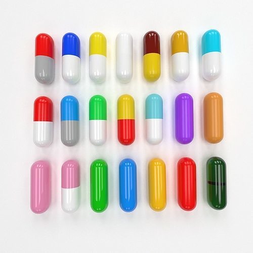 medical capsules 3D model | CGTrader