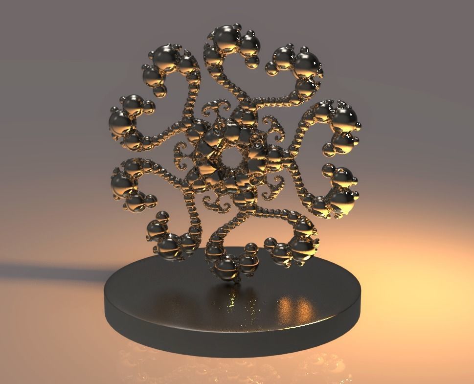 3D Fractal Kleinian in 5-fold symmetry 3D model | CGTrader