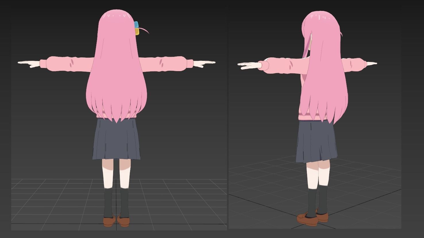Bocchi the Rock VRChat Avatar 3D model | CGTrader