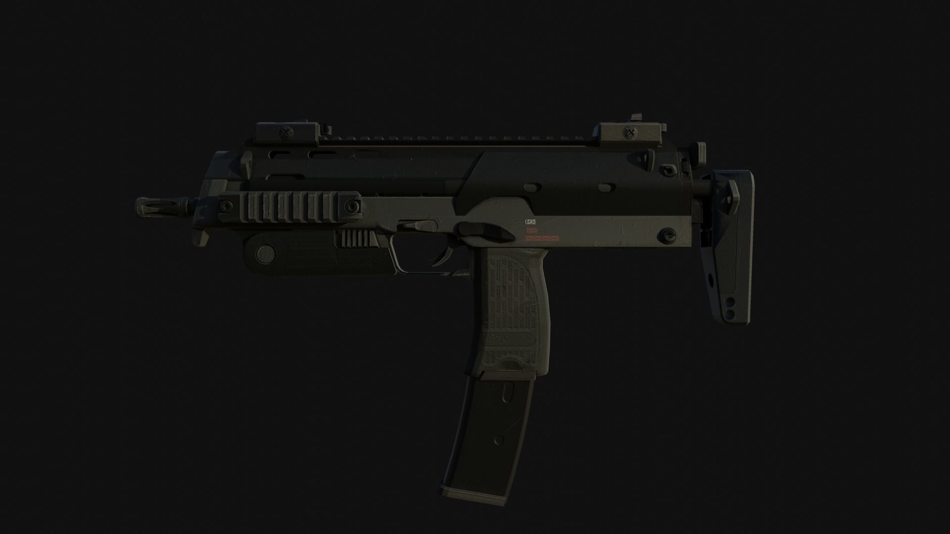 3D model MP7 Sub-Machingun V2 VR / AR / low-poly | CGTrader