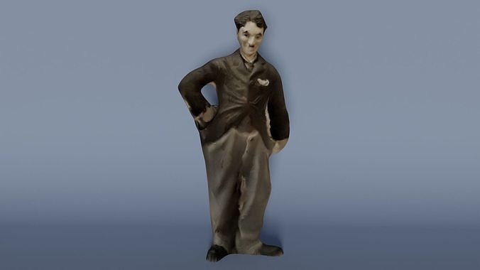 3D model Charlie Chaplin Figure Photoscan VR / AR / low-poly | CGTrader