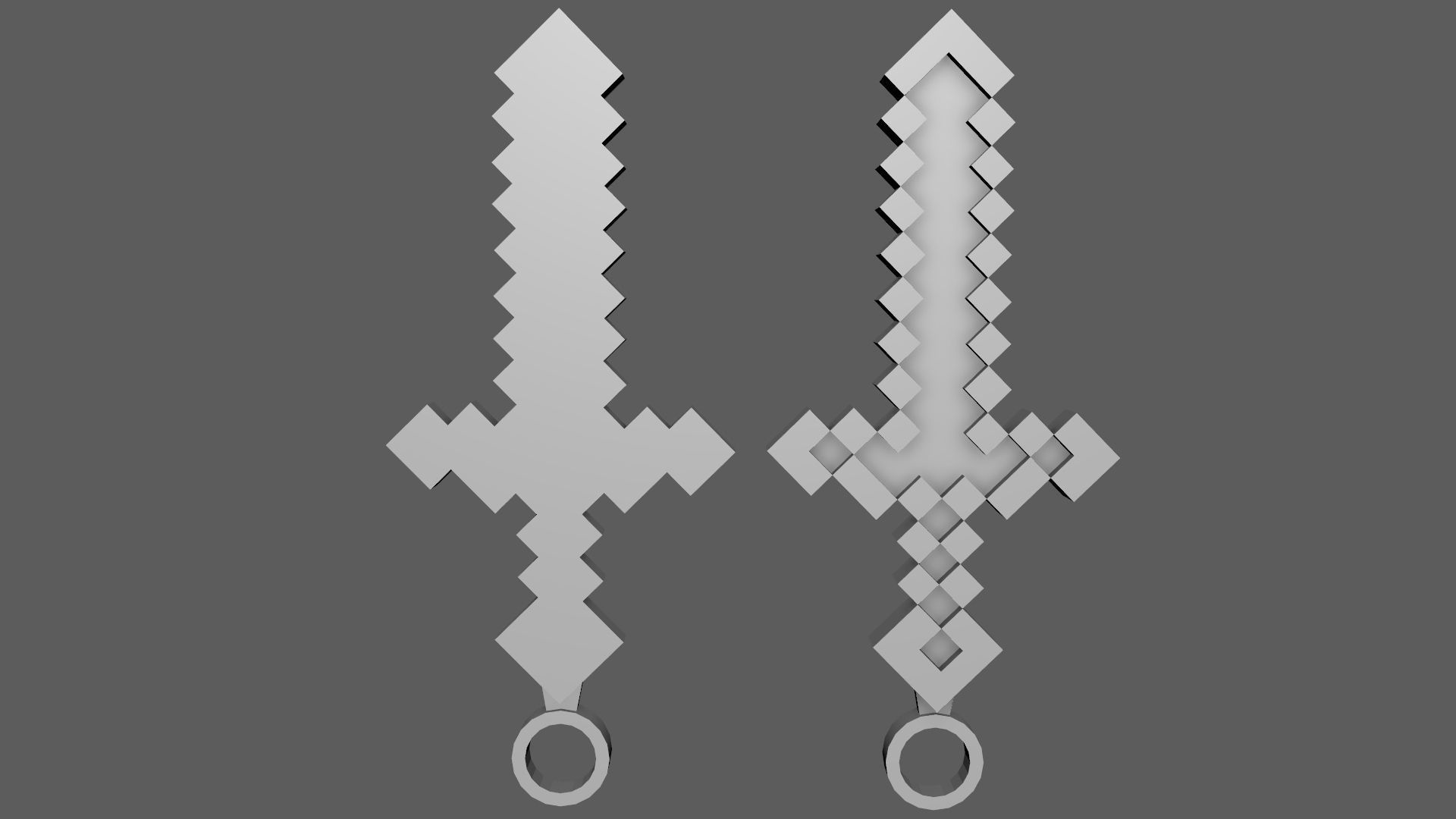 Minecraft Sword for 3D PrintTest Object Please Comment free VR / AR ...