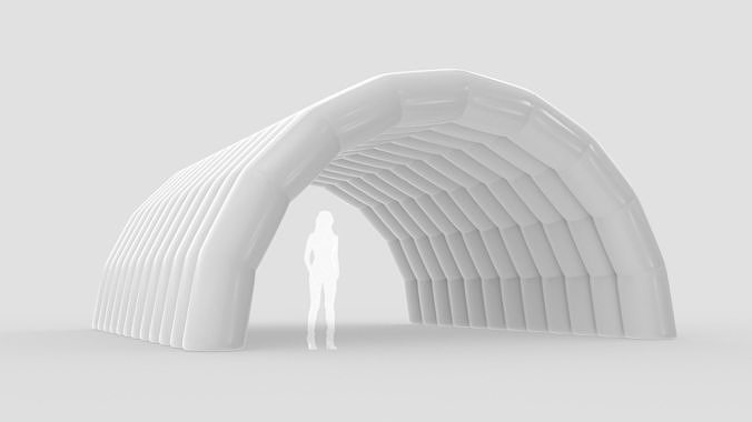 Inflatable Tunnel 3D model | CGTrader