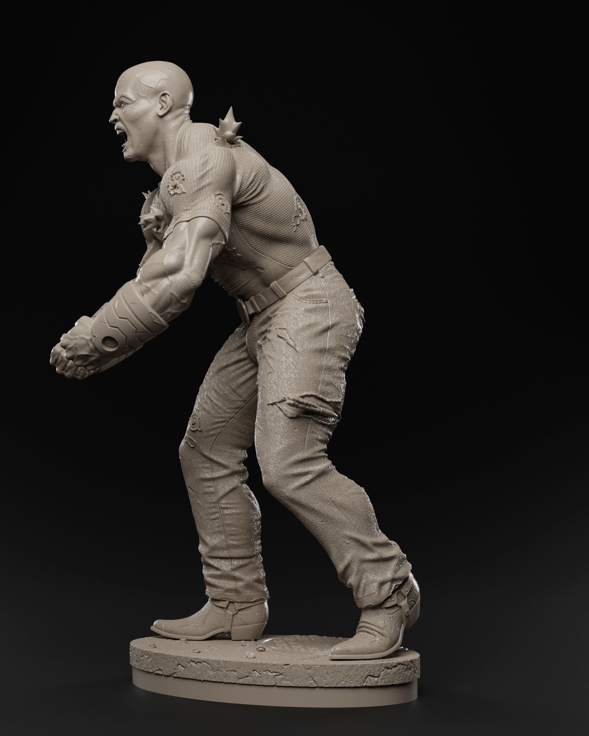 Luke Cage 3D print fan-art statue 3D model 3D printable | CGTrader