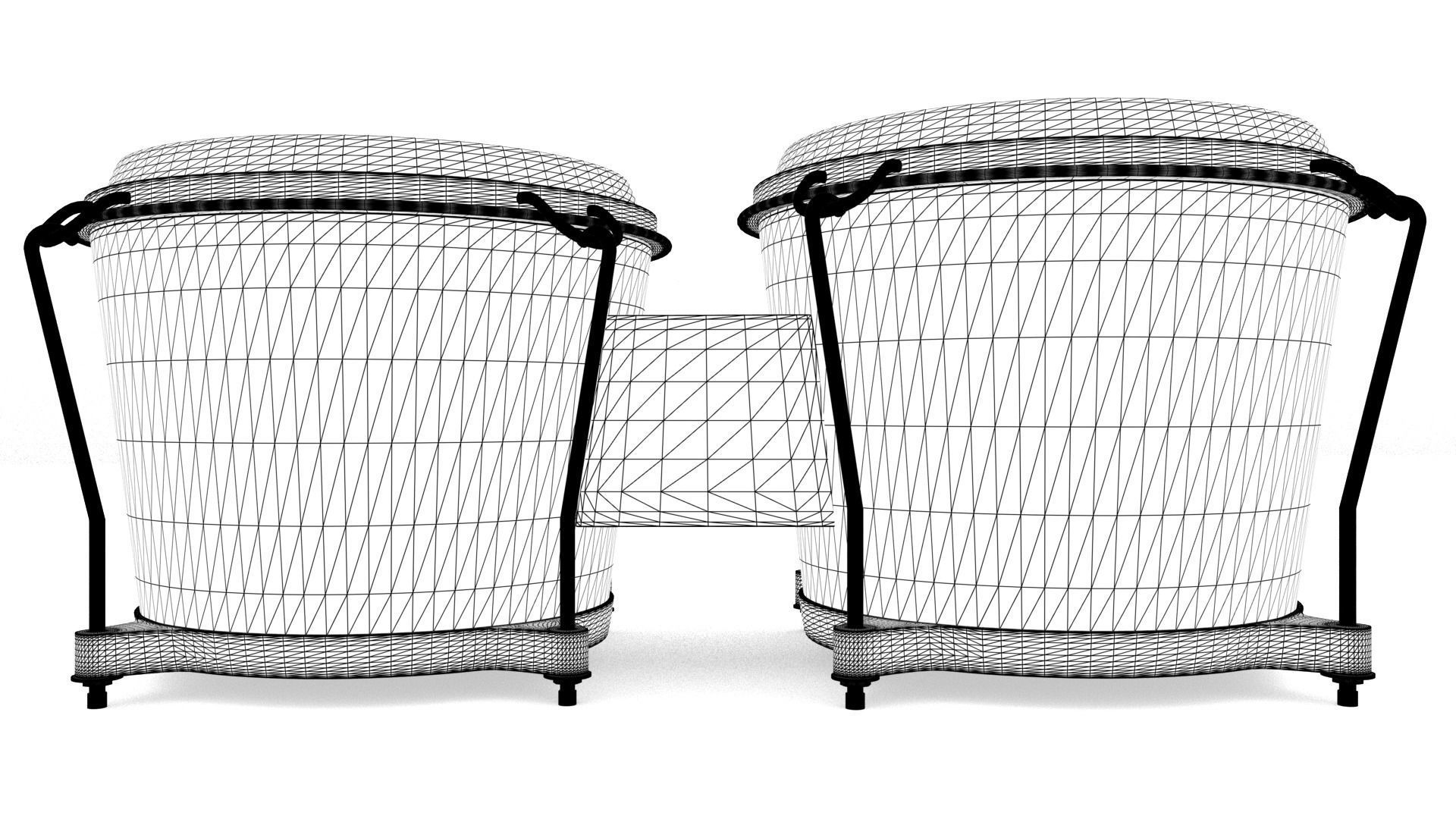 Bongos Percussion Instruments 3D model | CGTrader