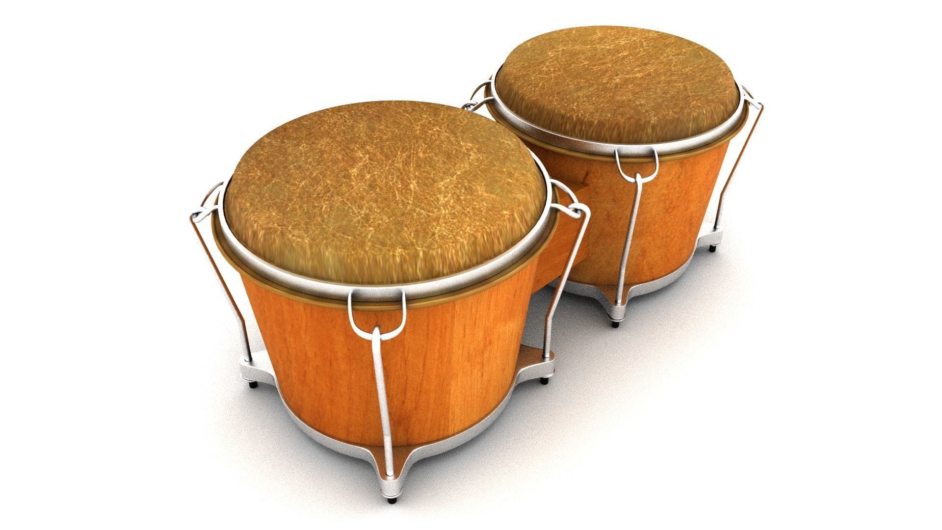 Bongos Percussion Instruments 3D model | CGTrader