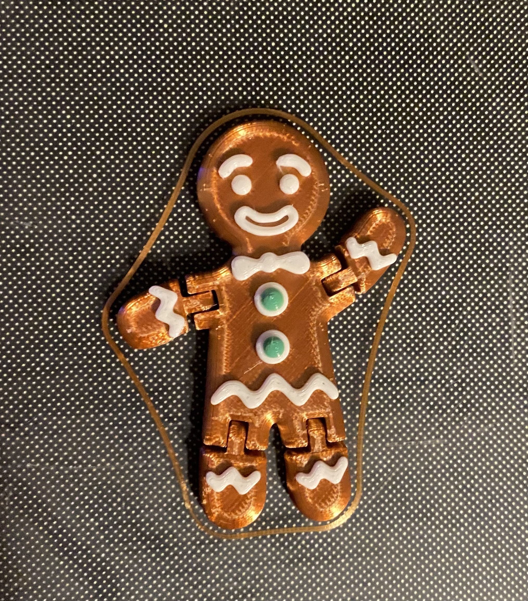 Articulated Gingerbread Man 3D model 3D printable | CGTrader