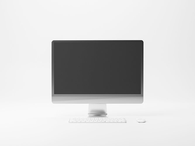 Computer set 3D model | CGTrader