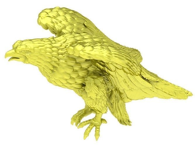 solid eagle for jewelry 4250 3D model 3D printable | CGTrader