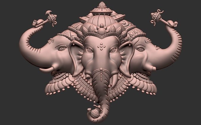 Ganesh ji Indian Hindu god 3D model 3D printable | CGTrader