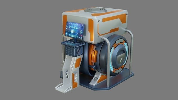 3D model Sci-Fi Computer - Game Ready - PBR VR / AR / low-poly | CGTrader