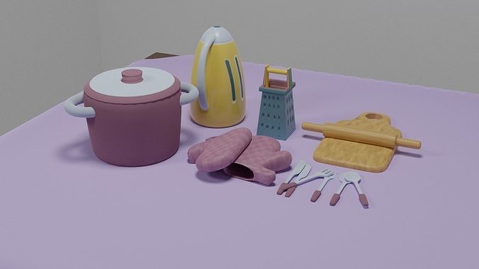Kitchen Tools 3D model | CGTrader