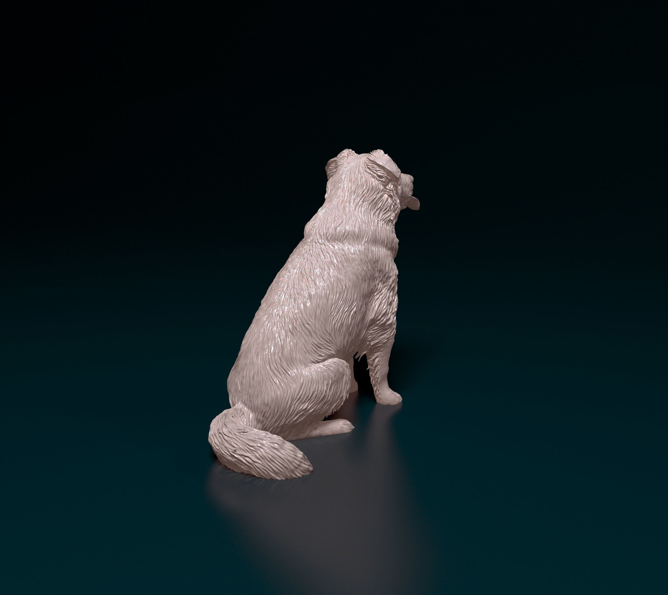 Border Collie cross 3D model 3D printable | CGTrader