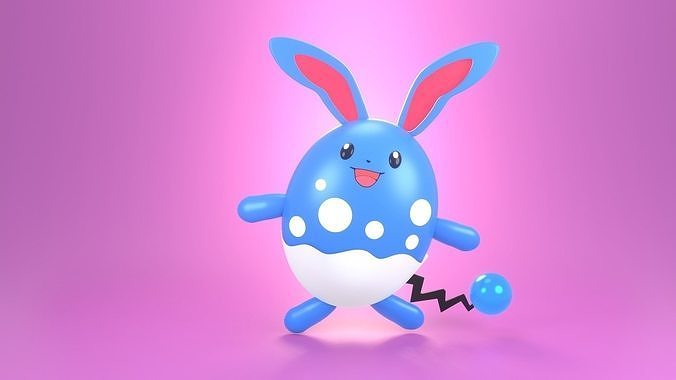 3D model pokemon Azumarill 3D model VR / AR / low-poly | CGTrader