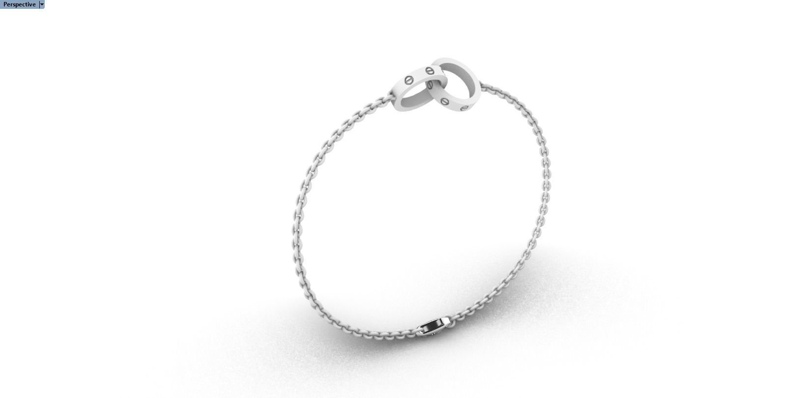 love chain bracelet luxury bracelet 3D model 3D printable | CGTrader