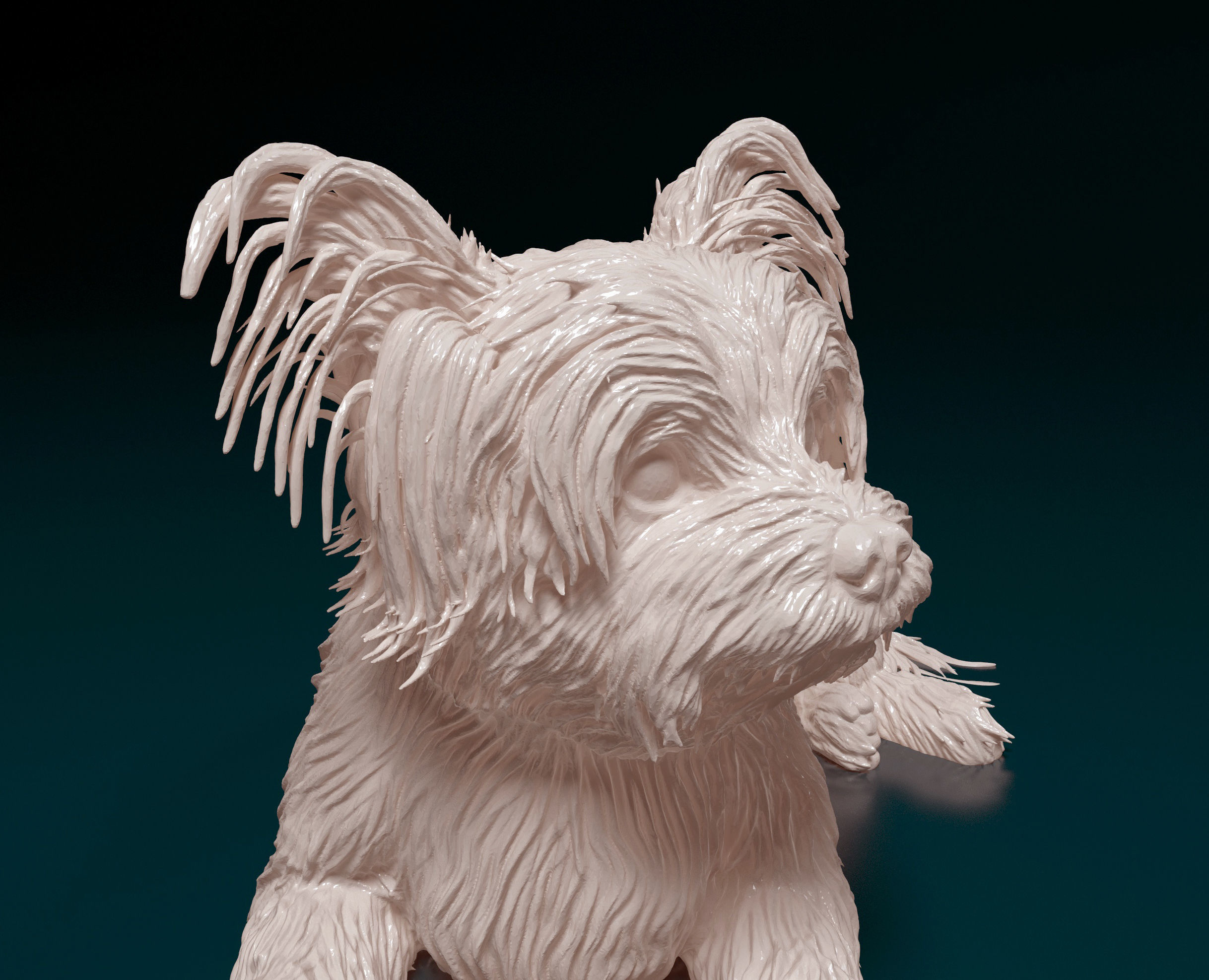 Yorkshire terrier 3D model 3D printable | CGTrader