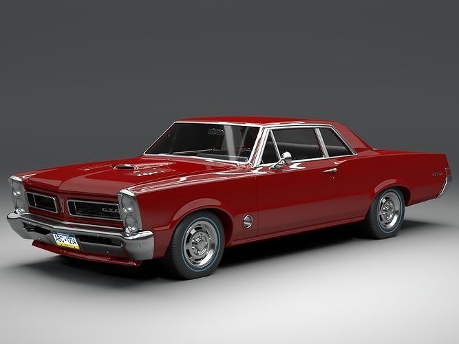 pontiac gto 1965 3D model | CGTrader