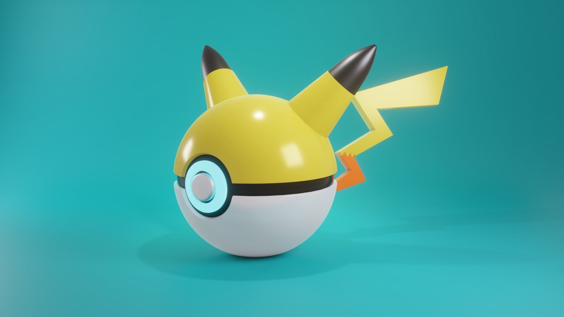 3D model pika ball 3d model VR / AR / low-poly | CGTrader