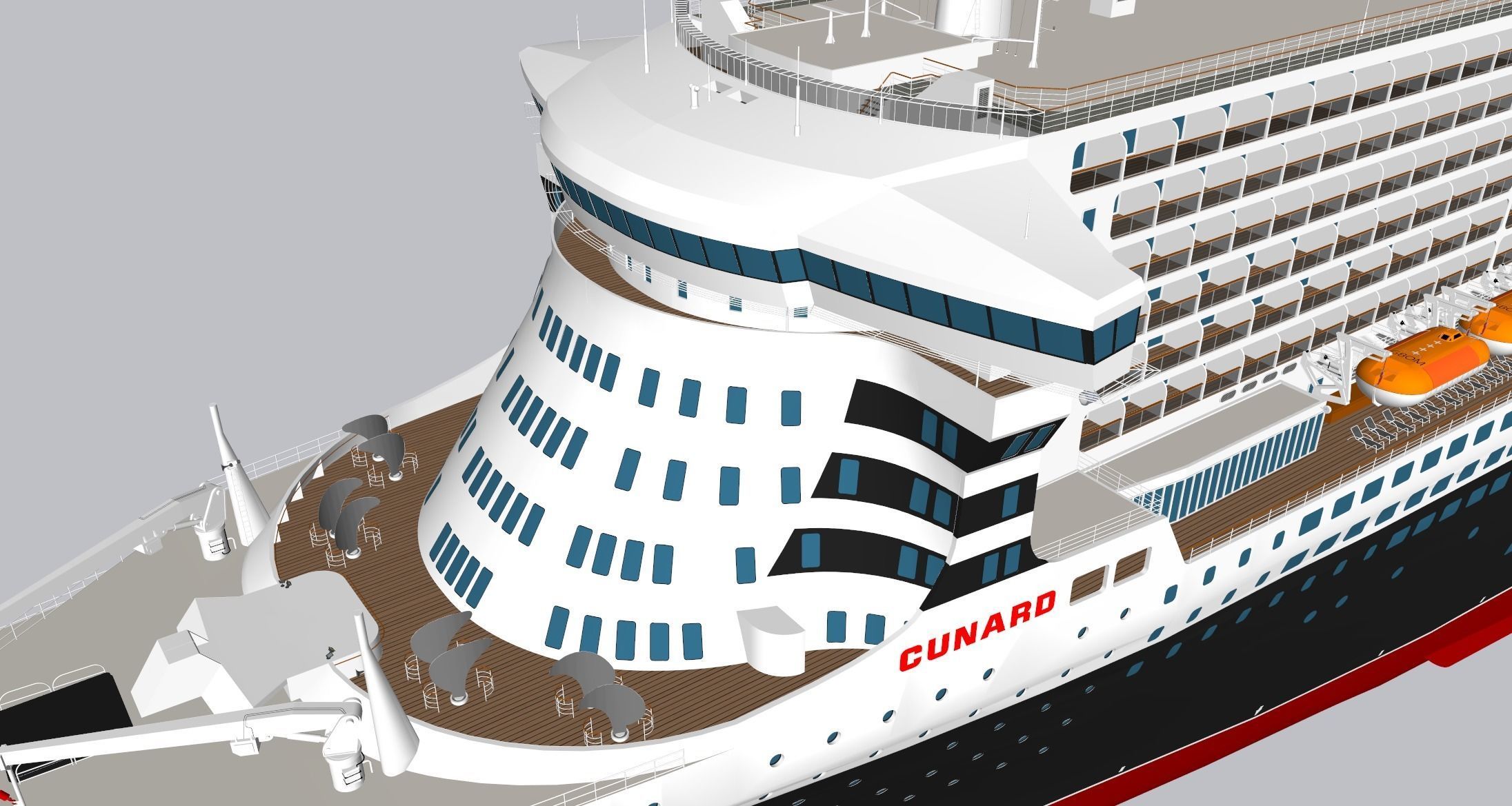 Queen Mary 2 3D model | CGTrader