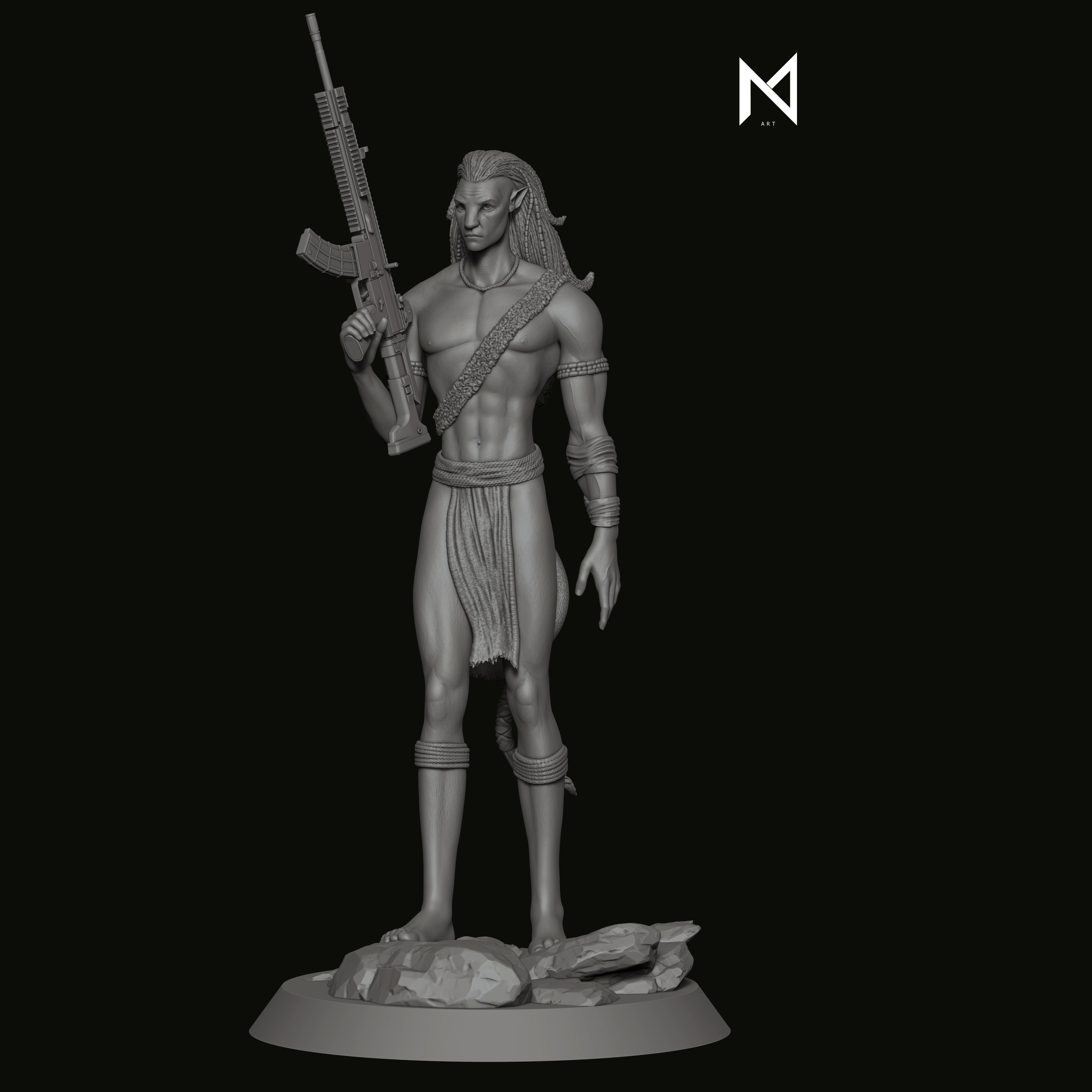Avatar Jake Sully Sculpture 3D model 3D printable | CGTrader