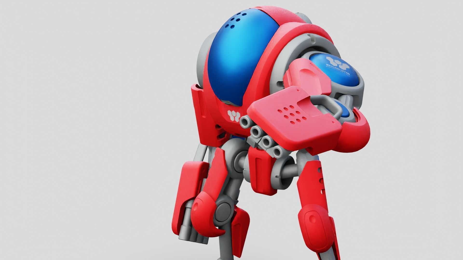 BATTLE DROID S-150 RIGGED 3D model rigged | CGTrader